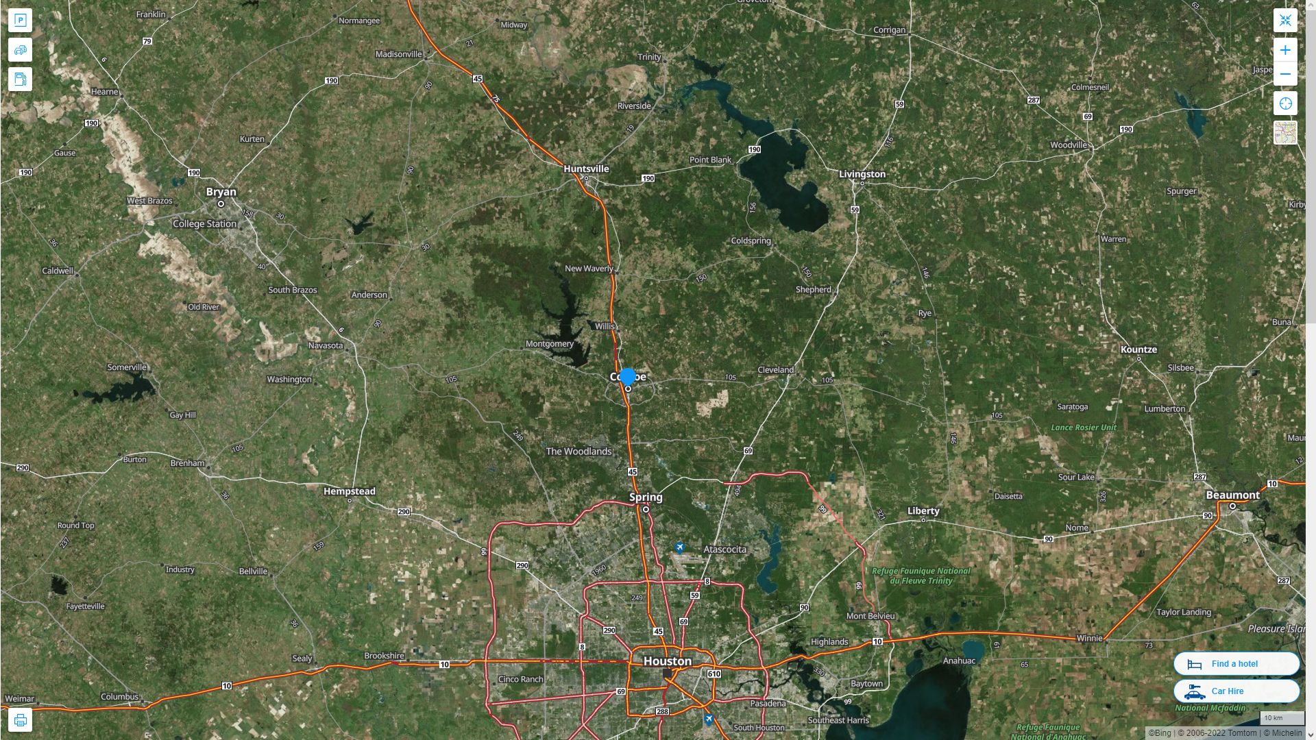 Conroe, Texas Map