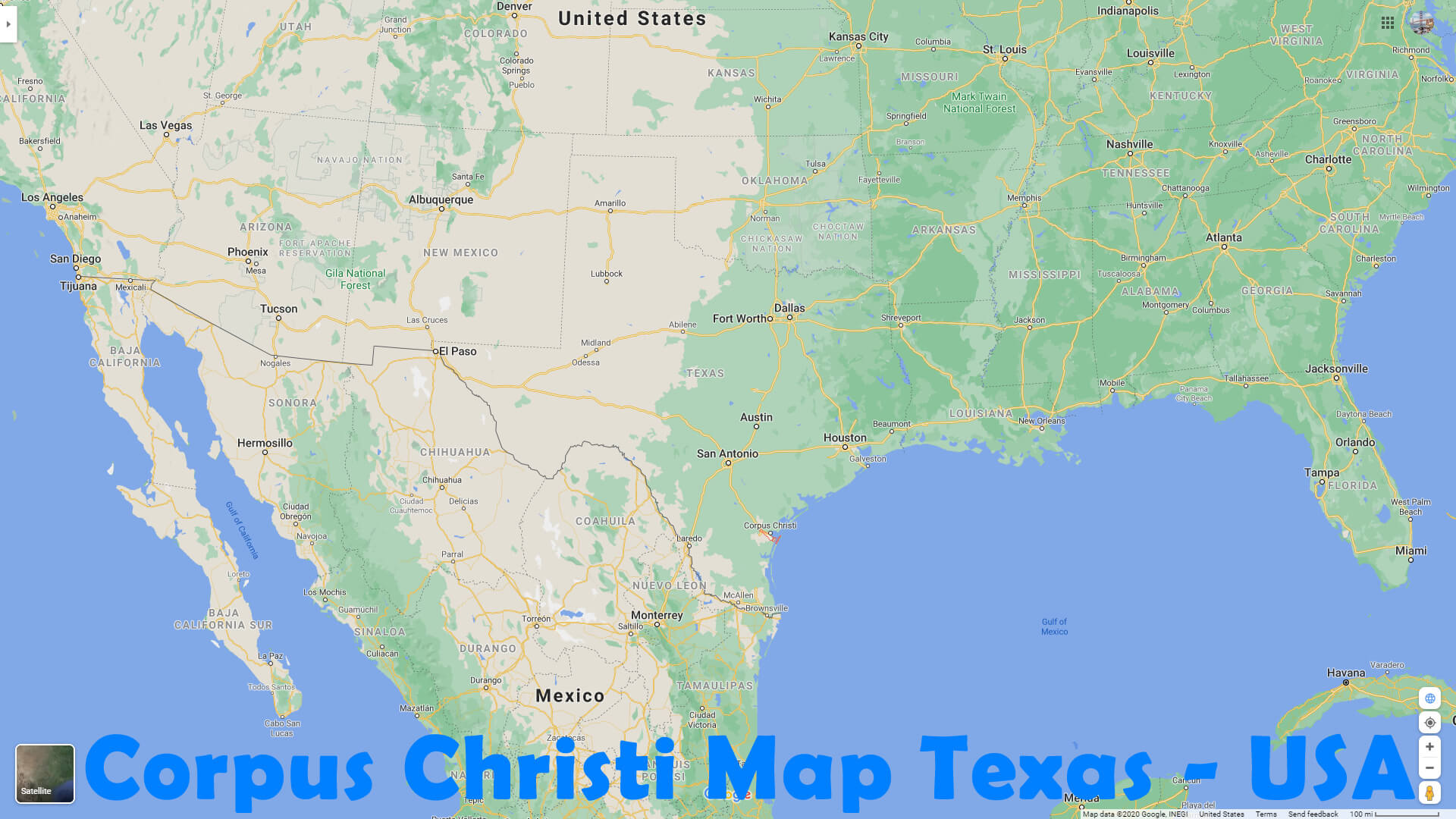Corpus Christi Texas Map - United States