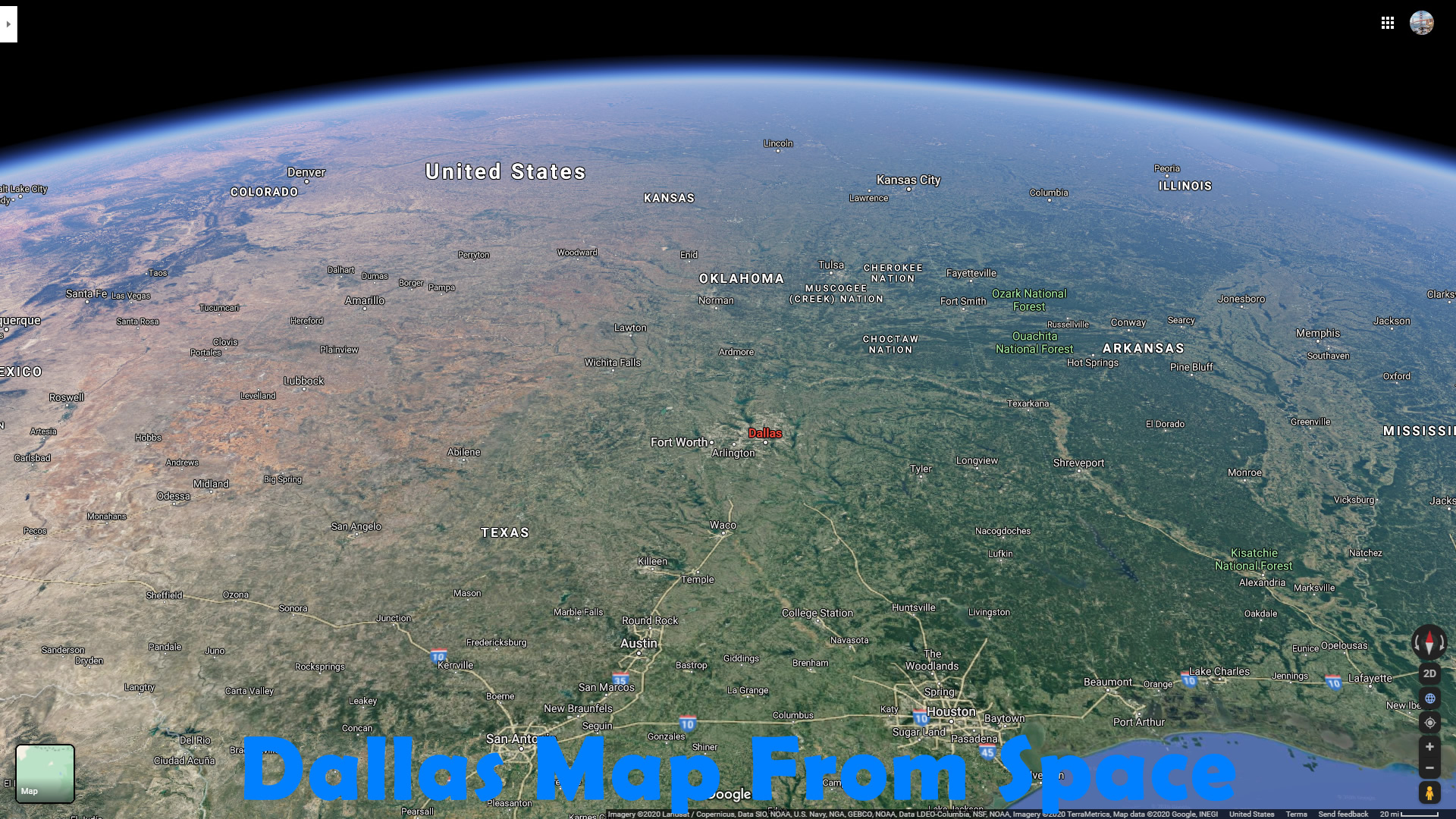 Dallas, Texas Map