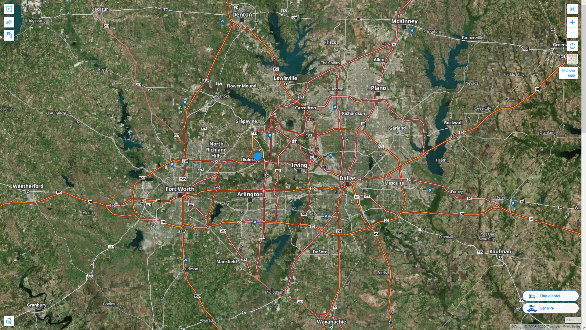 Euless, Texas Map