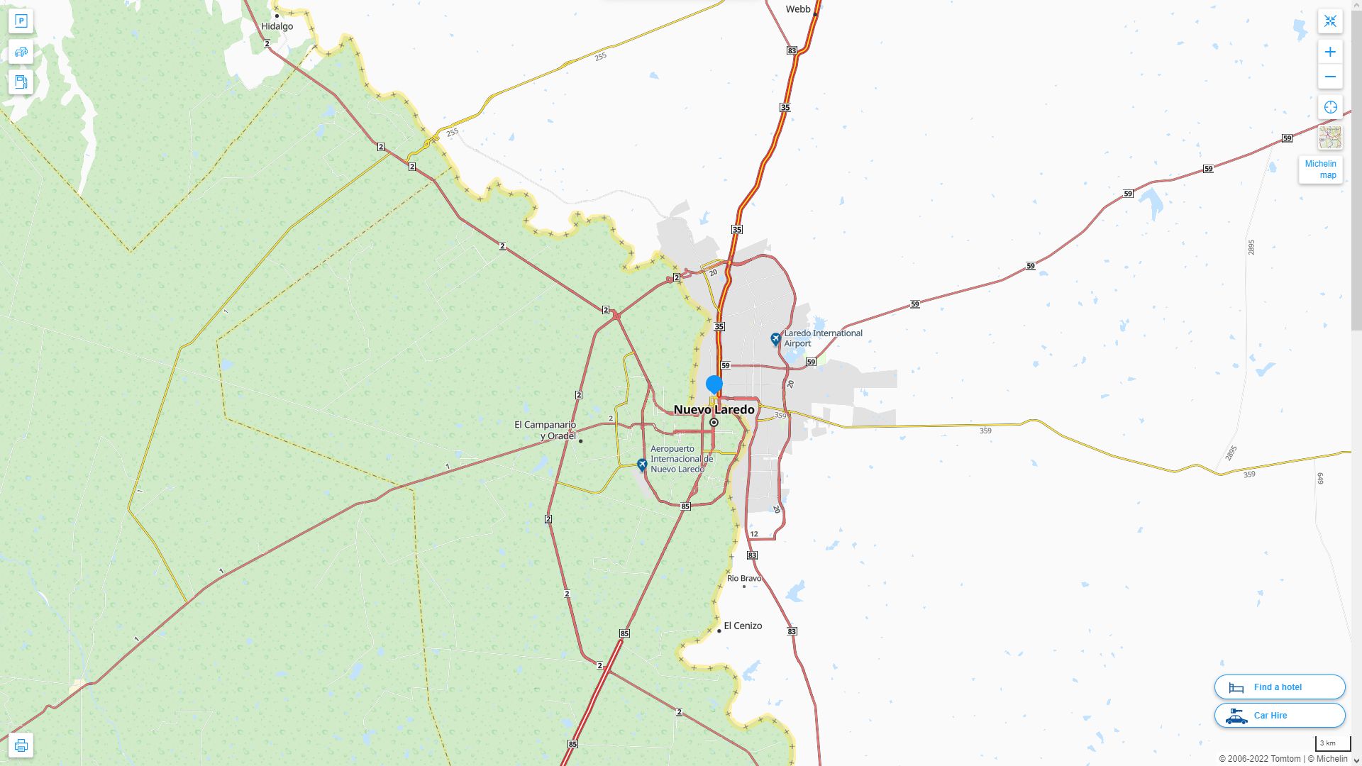 Laredo, Texas Map