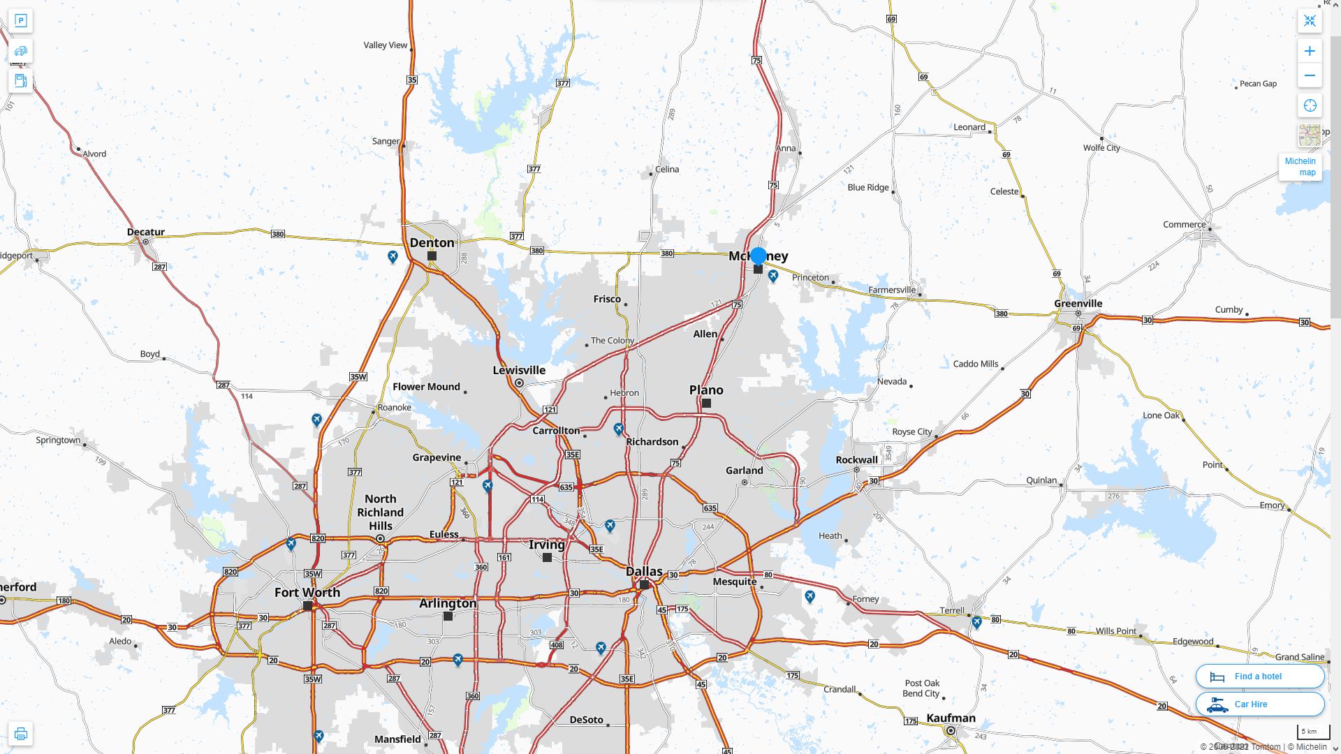McKinney Texas Map - United States
