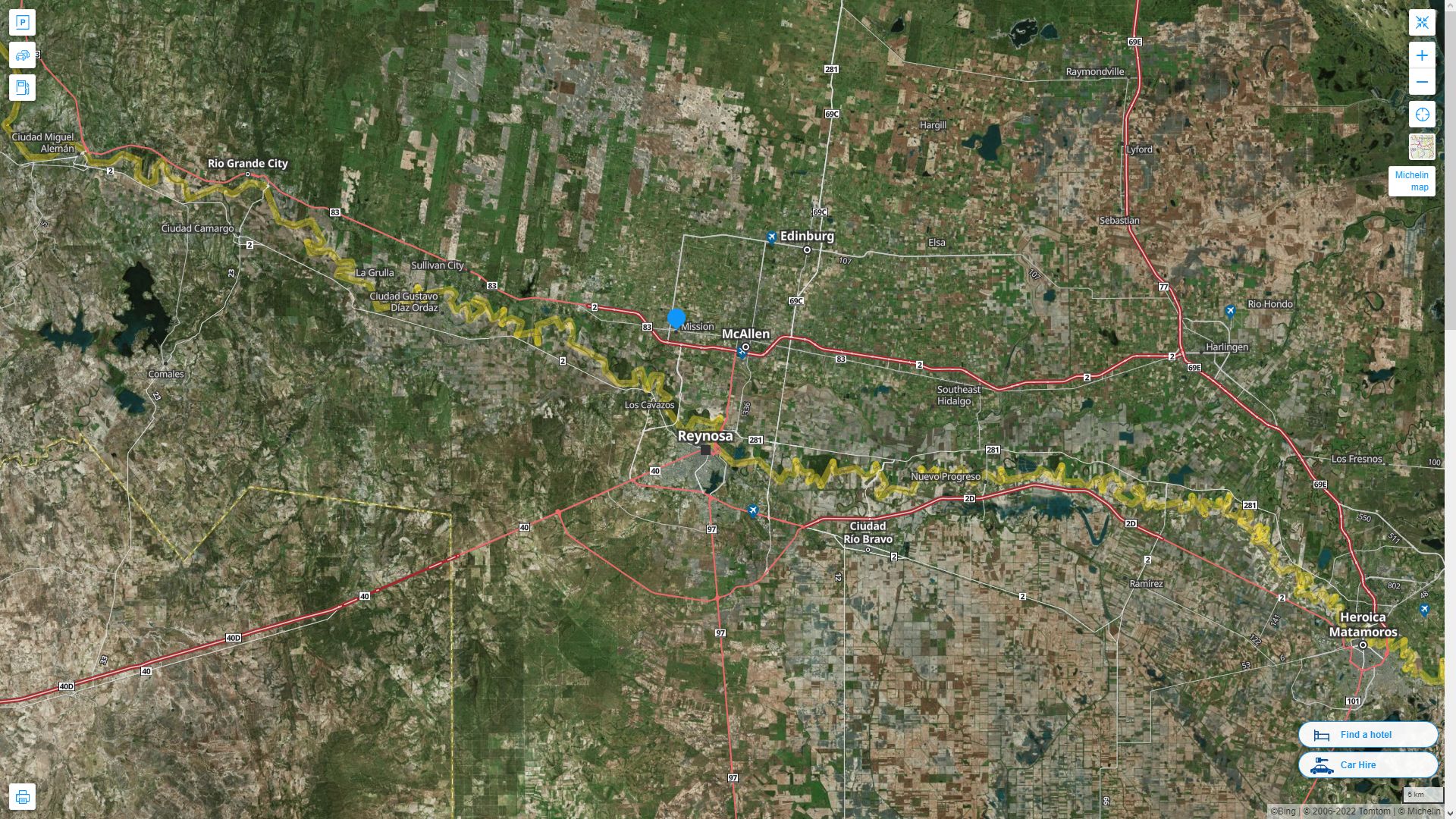 Mission, Texas Map