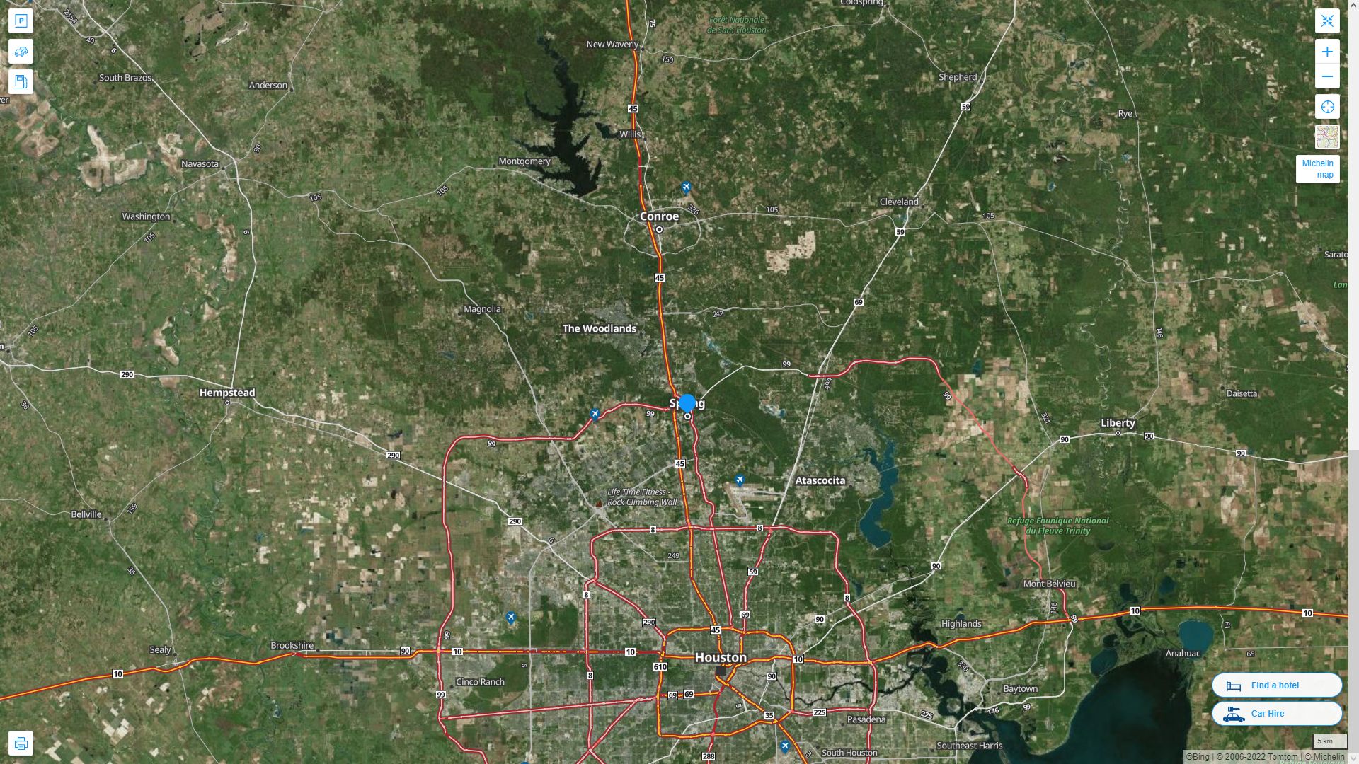 Spring, Texas Map