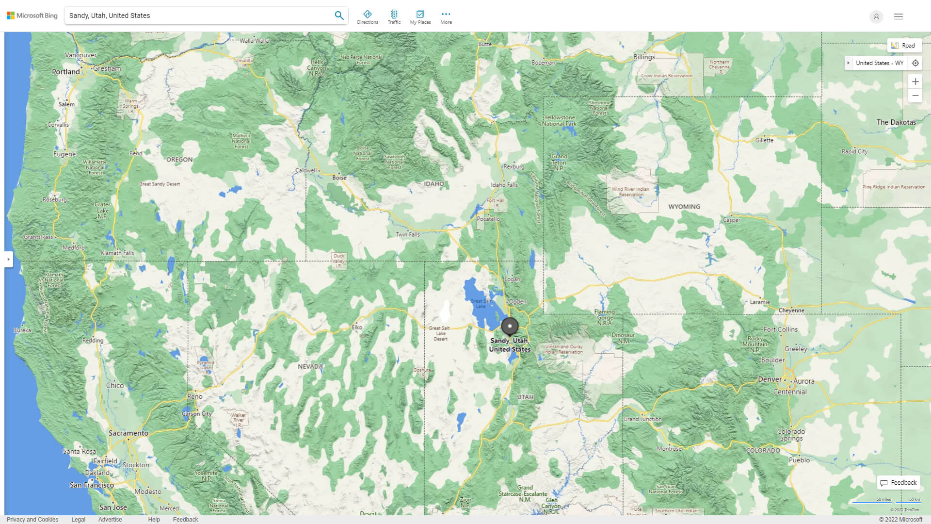 Sandy Utah Map - United States