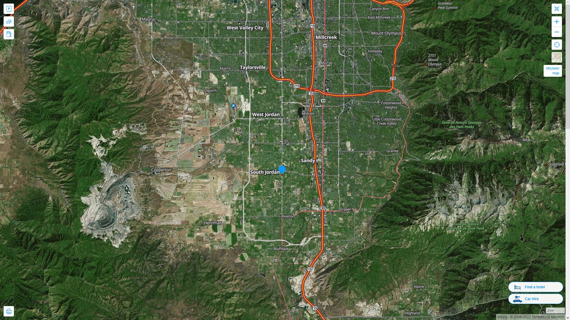 South Jordan, Utah Map