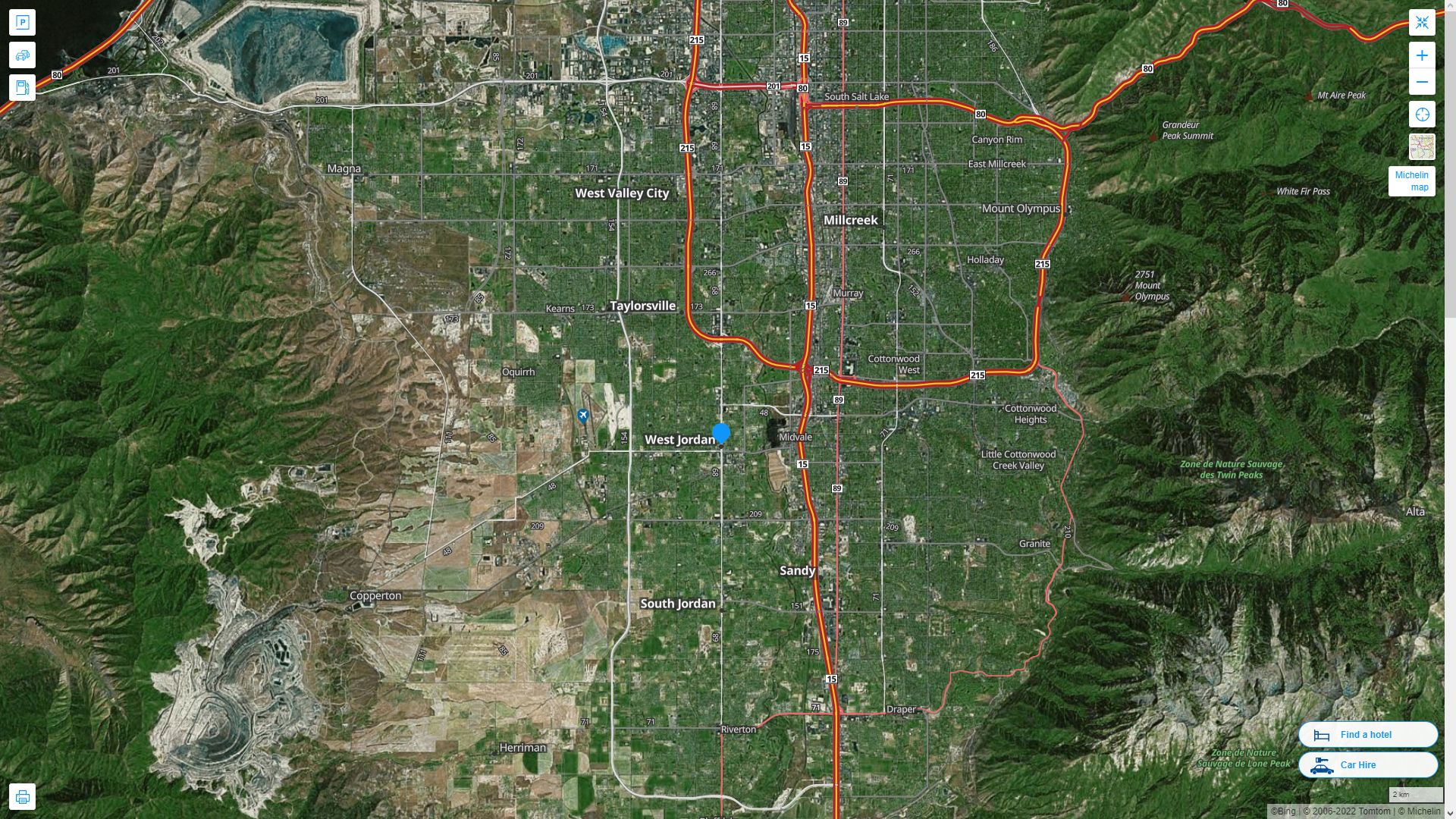 West Jordan, Utah Map