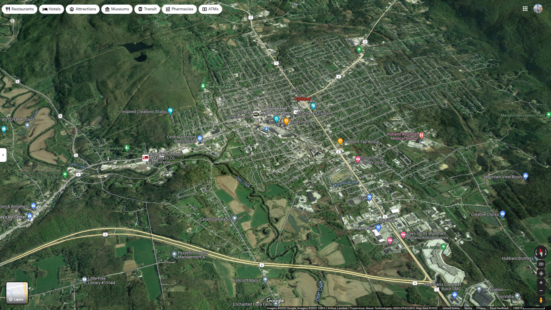 Rutland, Vermont Map