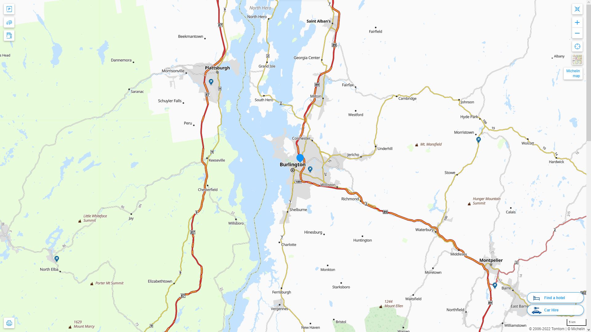 Winooski, Vermont Map