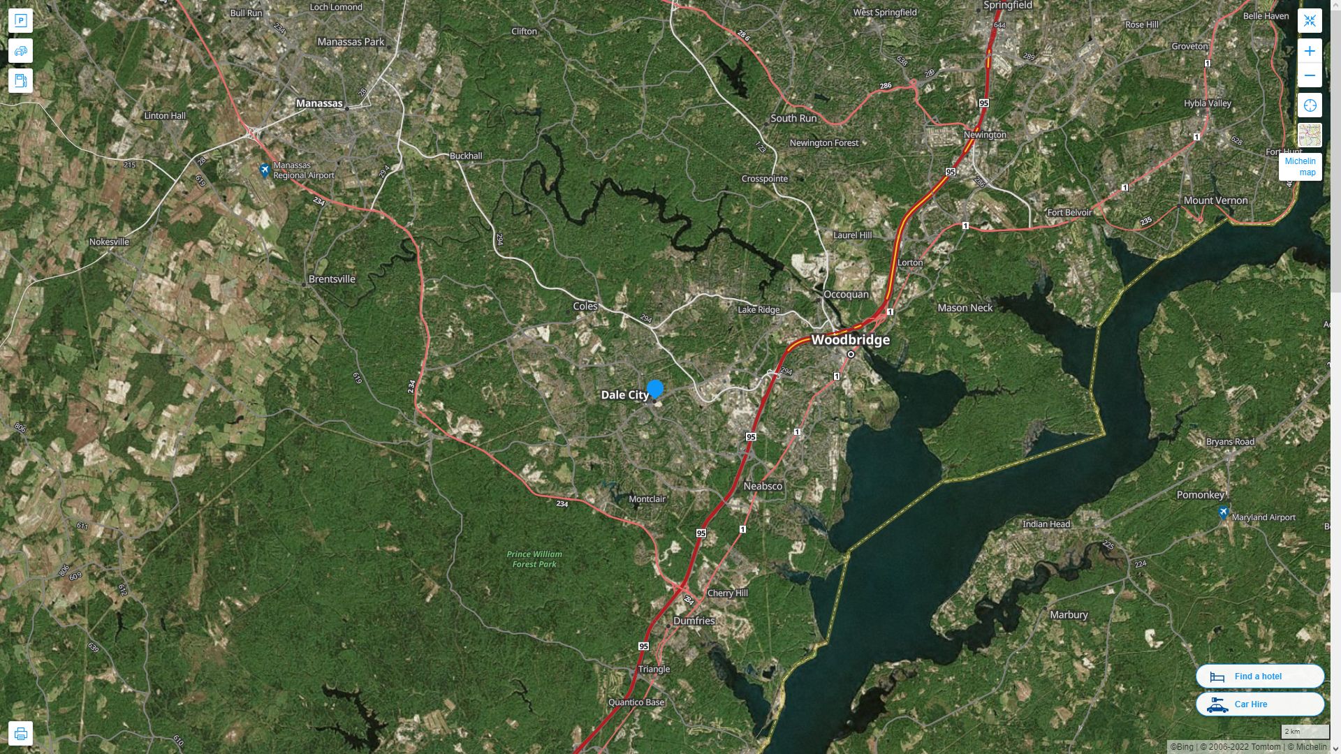 Dale City, Virginia Map