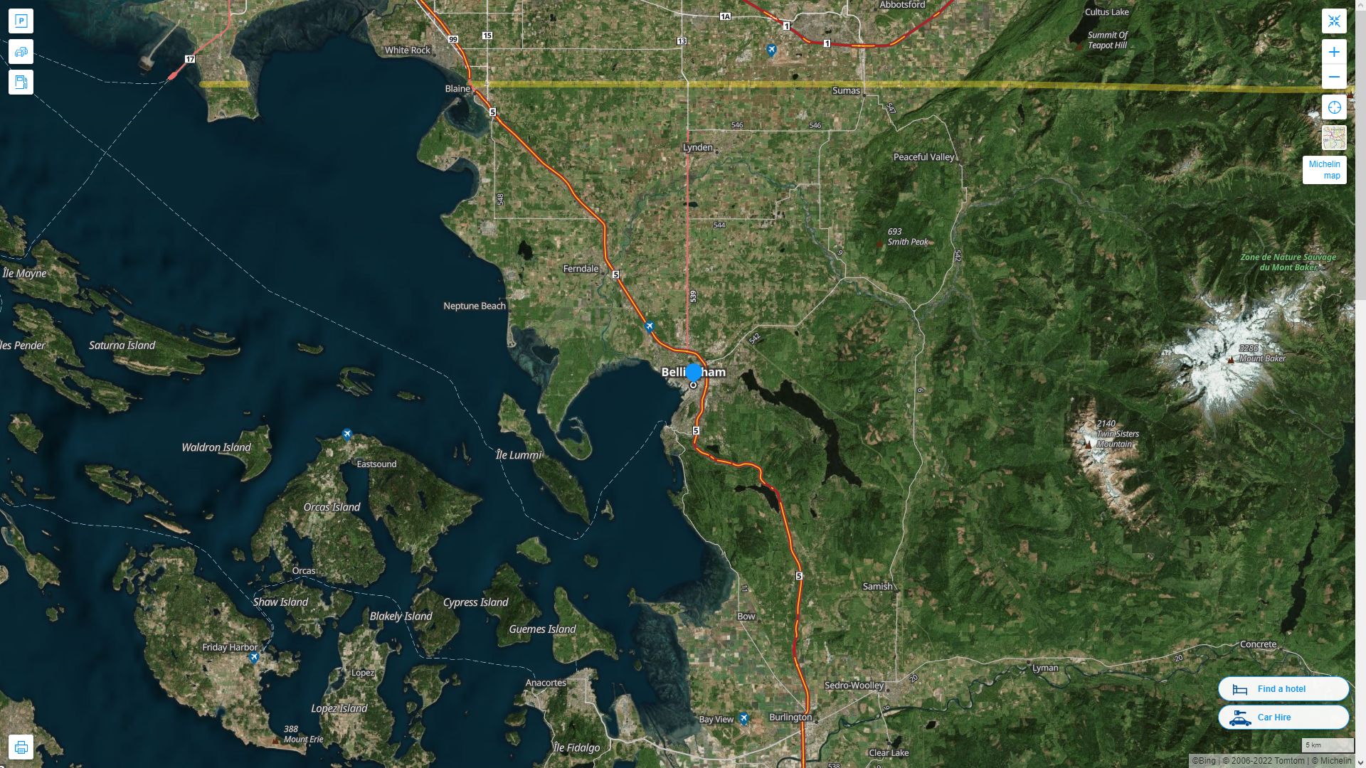 Bellingham, Washington Map