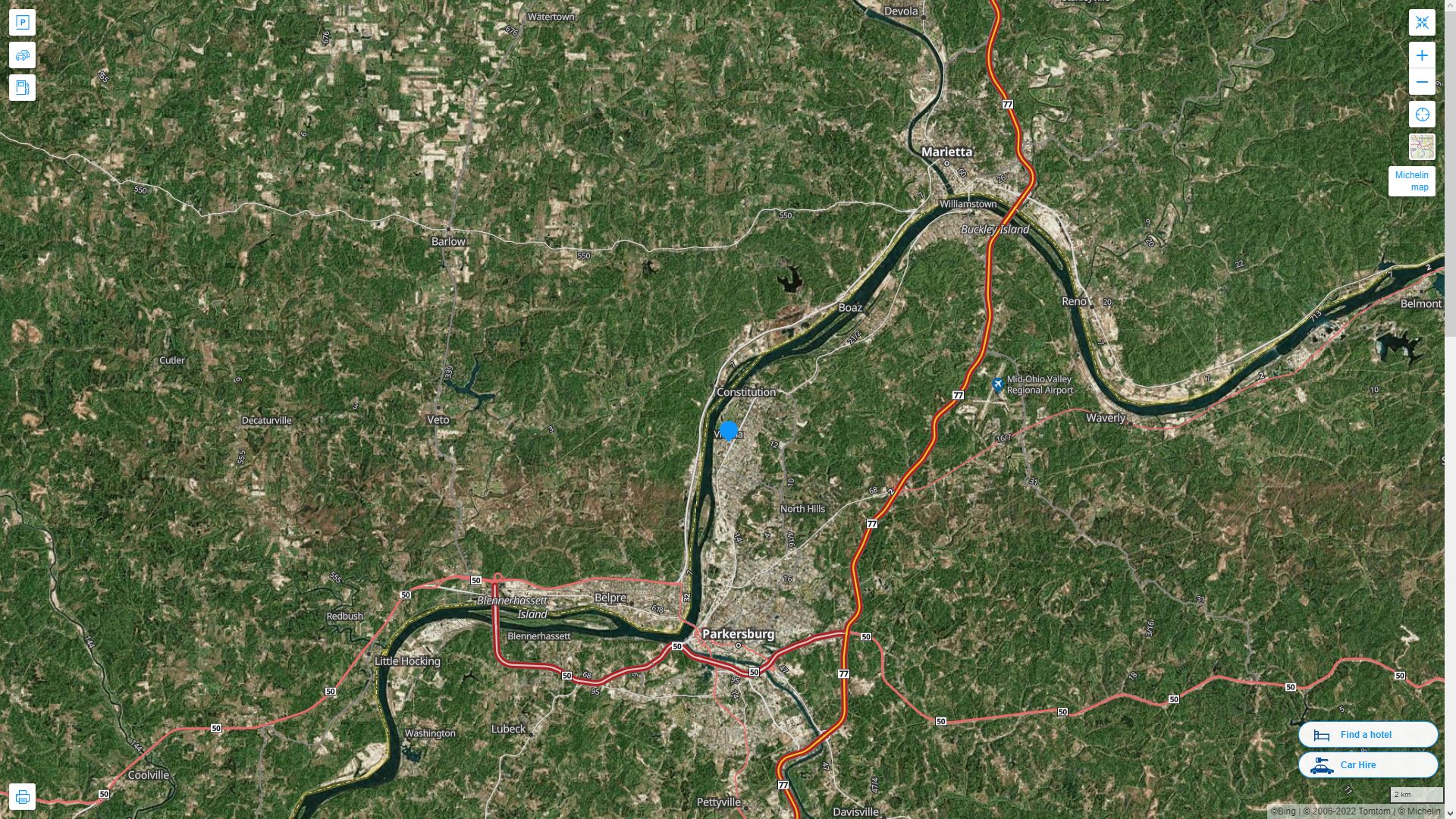 Vienna, West Virginia Map