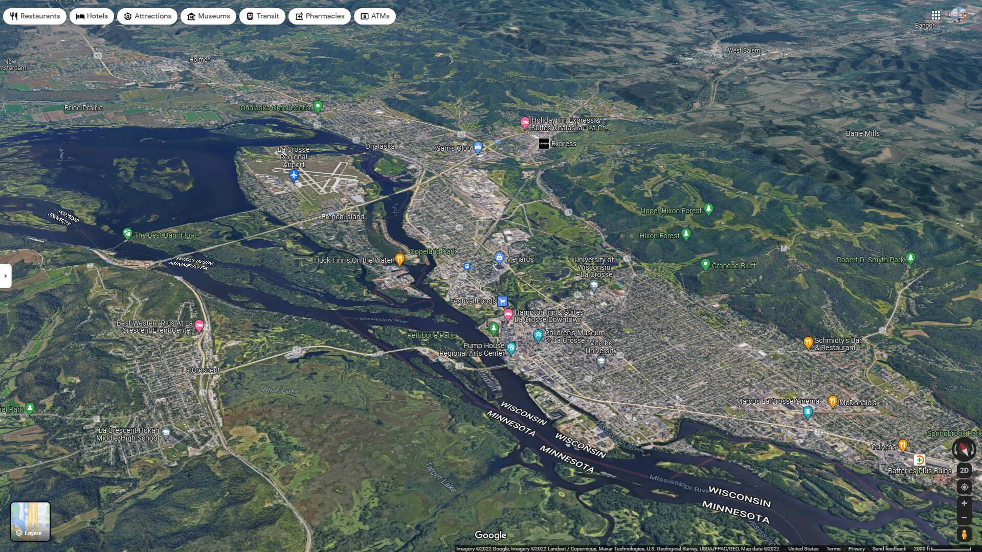 La Crosse Wisconsin Map - United States