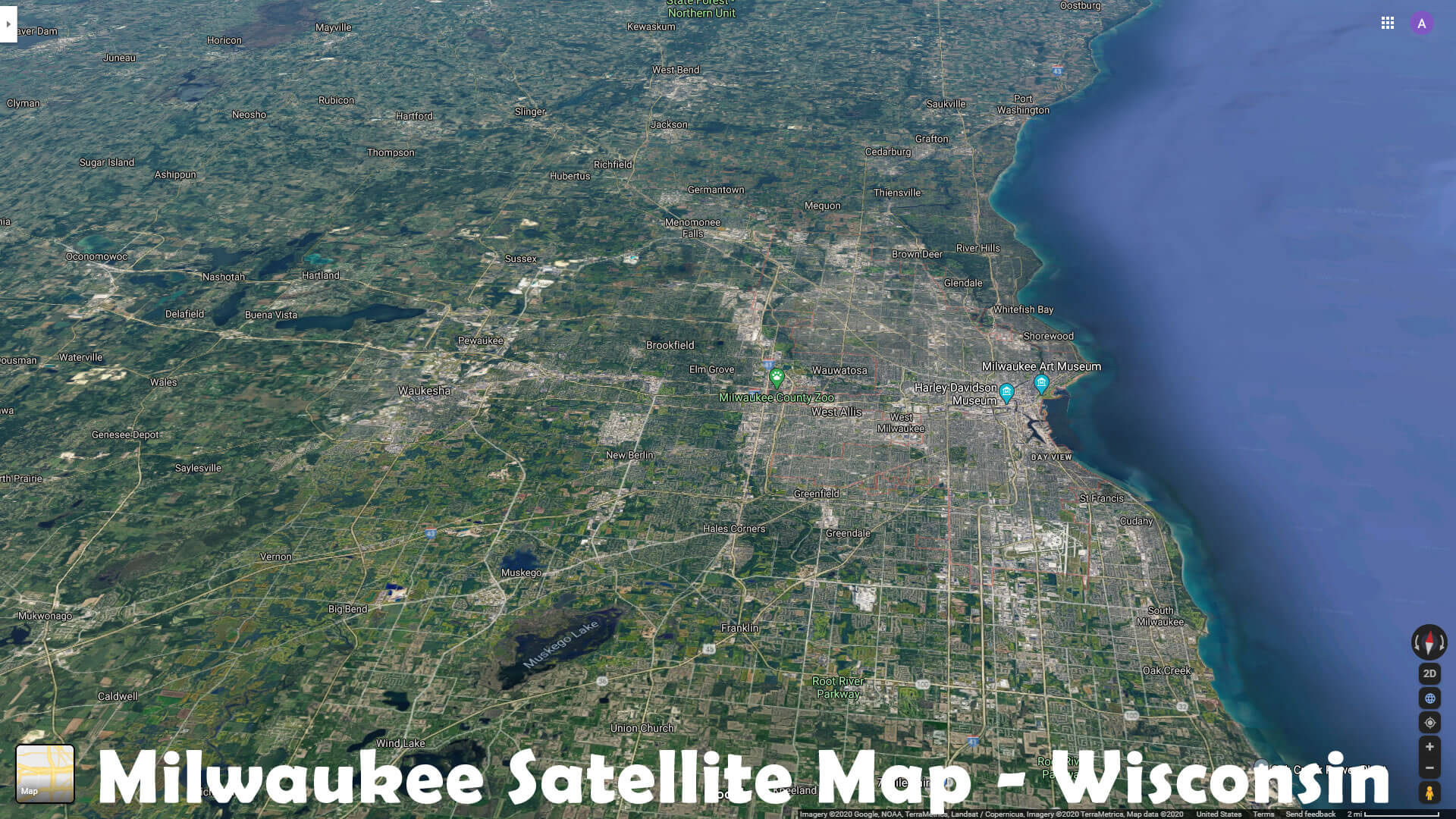 Milwaukee, Wisconsin Map
