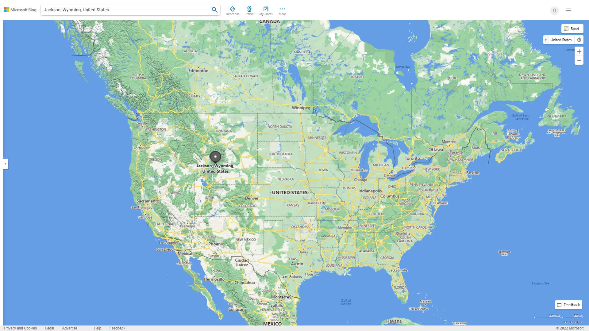 Jackson, Wyoming Map