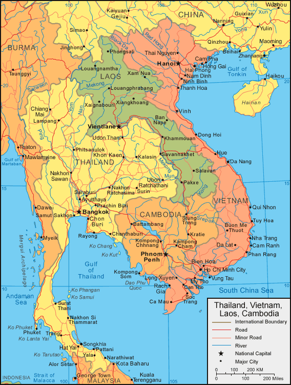 Da Nang Map - Vietnam