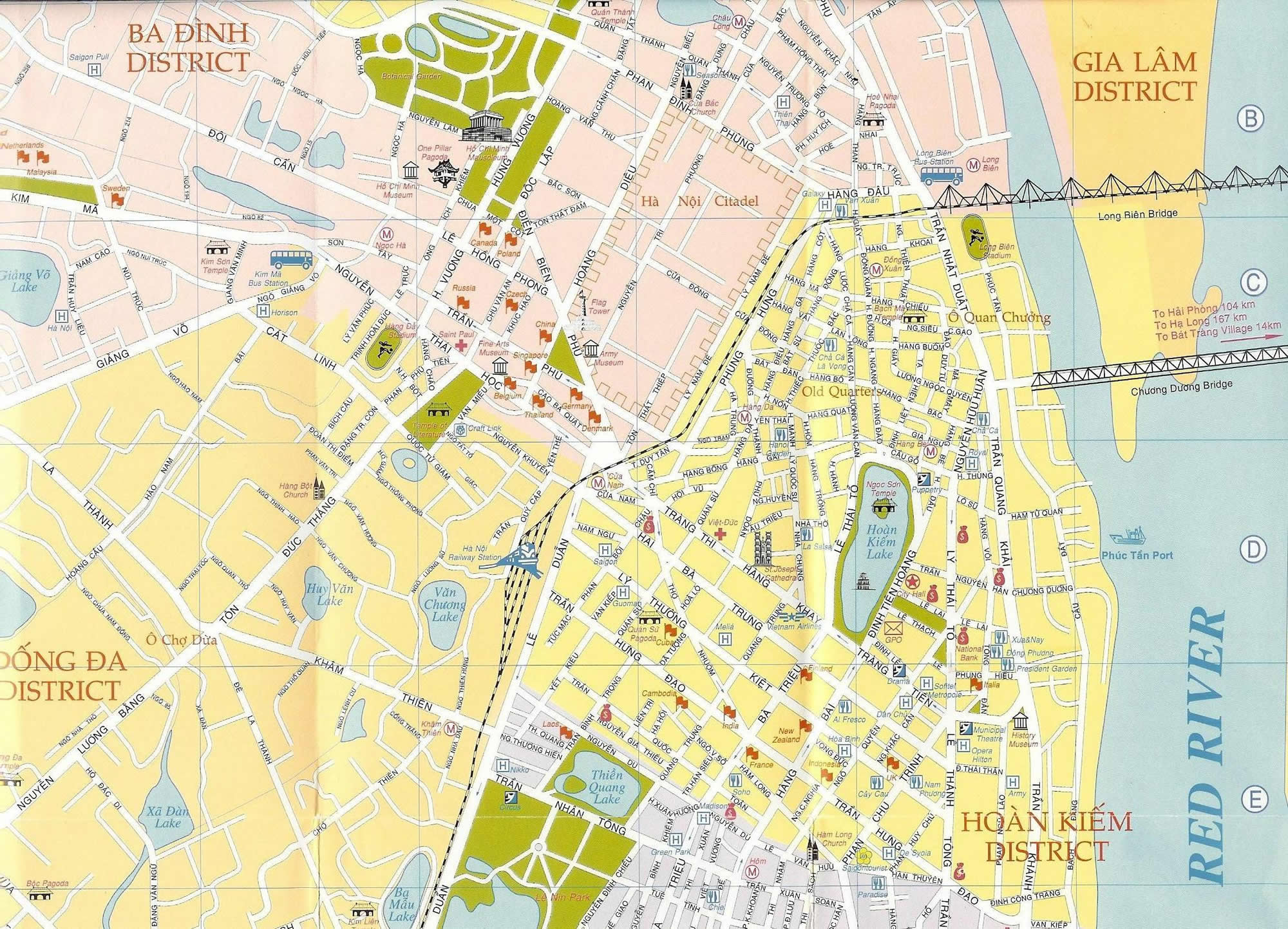 Hanoi Map - Vietnam