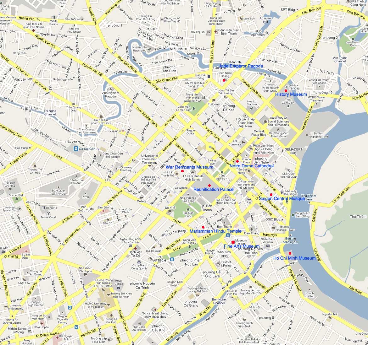 Ho Chi Minh Map - Vietnam