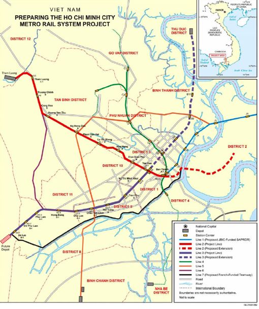 Ho Chi Minh Map - Vietnam
