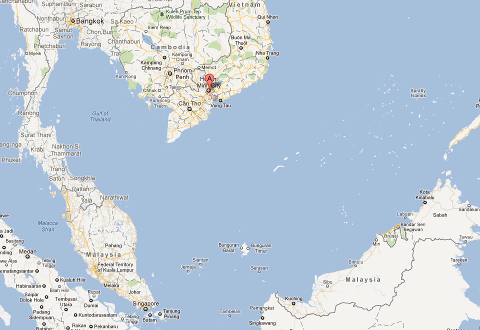 Ho Chi Minh Map - Vietnam