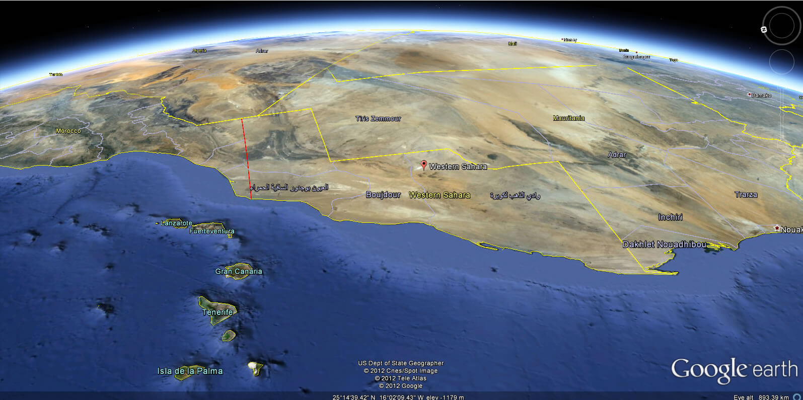Western Sahara Map - Western Sahara