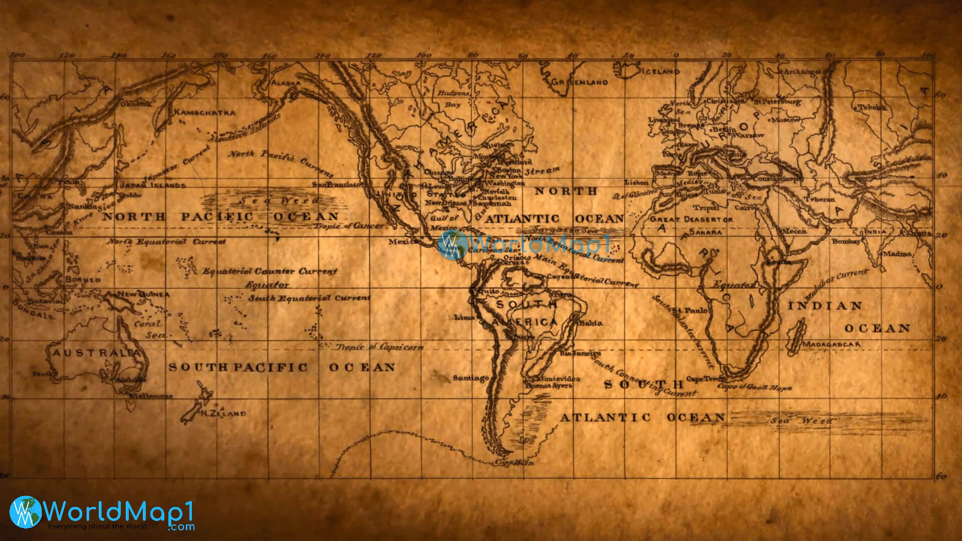 World Map and World Countries Map 1