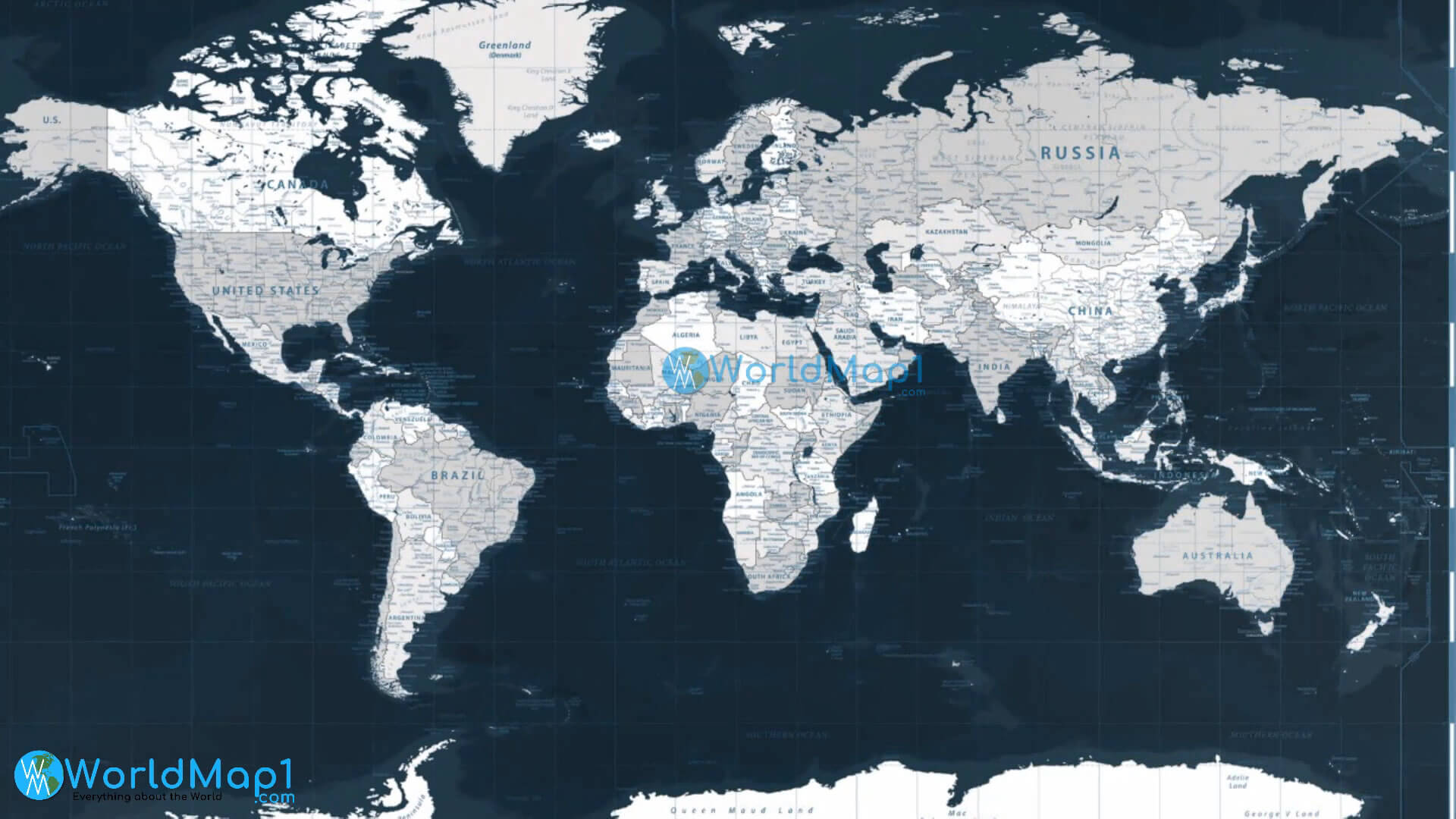 World Map and World Countries Map 3