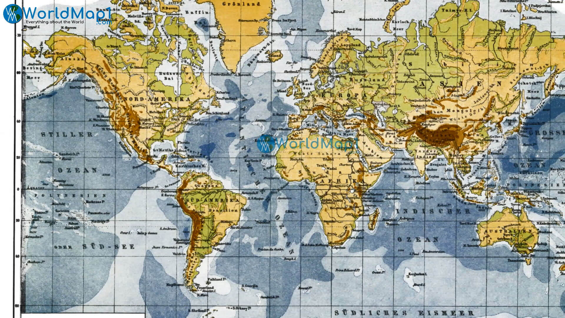 World Map and World Countries Map 4
