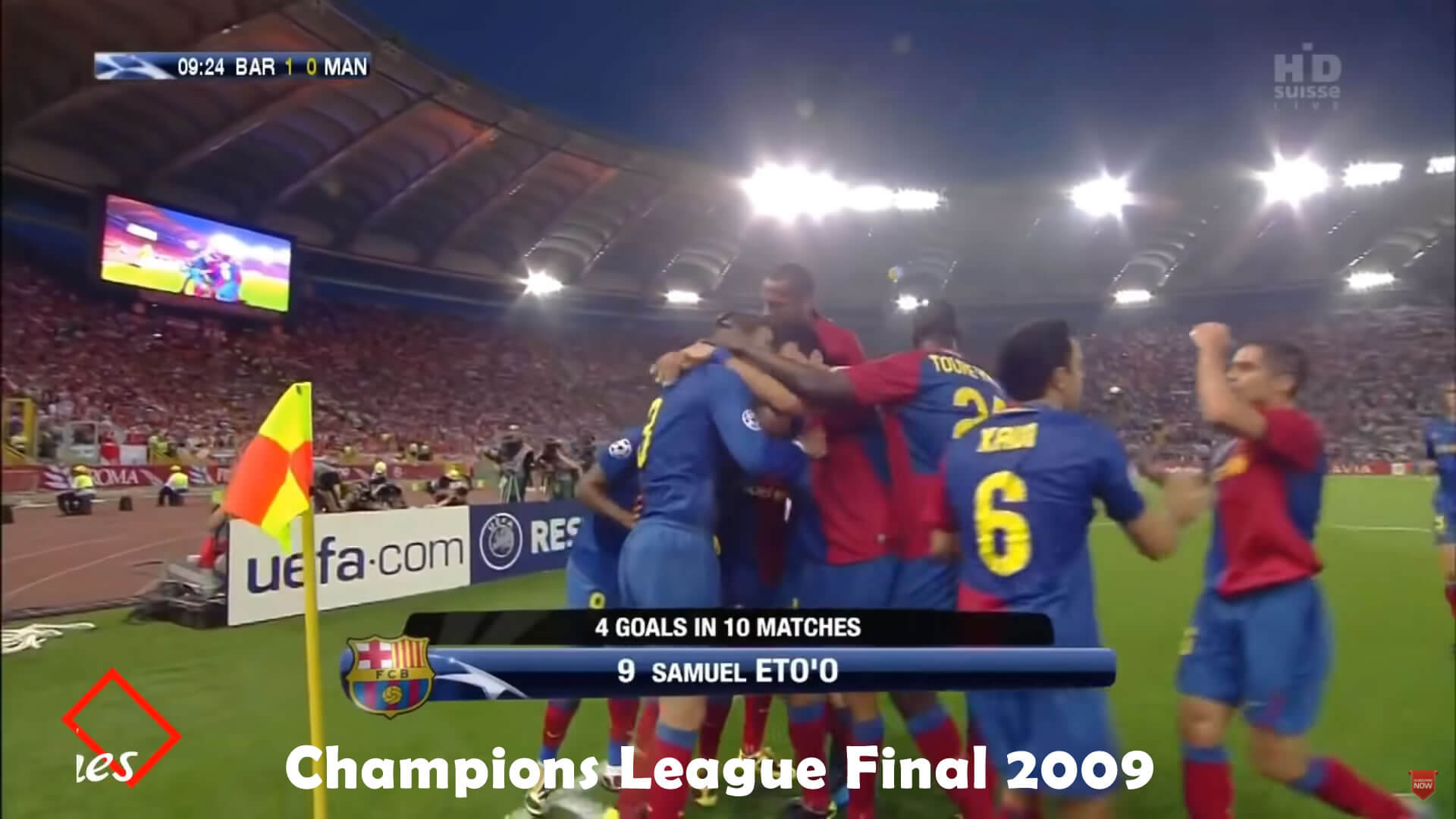Messi vs Ronaldo in 2009 UEFA Champions League Final